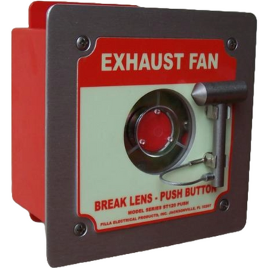 Pilla ST120FN4BP14SL-Exhaust Fan | NEMA 1 Break Glass | ZOT Supply