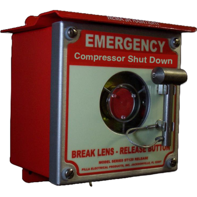 Pilla ST120SN4SL-Emergency Compressor Shut Down | NEMA 4&12 Break Glass ...