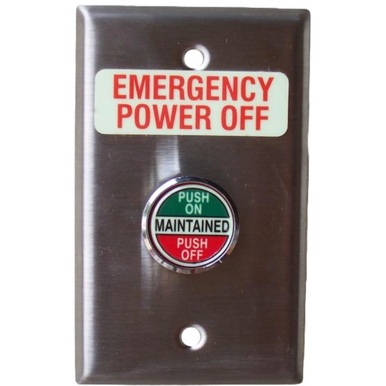 Pilla WPSDF Emergency Power-Off | Maintained Button | ZOT Supply