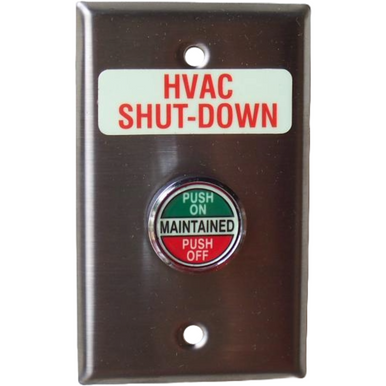 Pilla WPSDFSL HVAC Shut-Down | Maintained Button | ZOT Supply