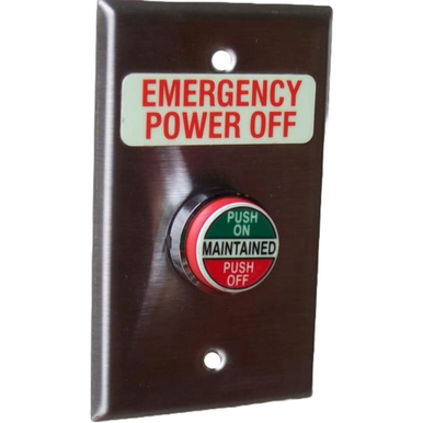 Pilla WPSDX Emergency Power-Off | Maintained Button | ZOT Supply