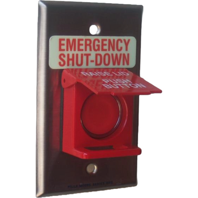 Pilla WPSRP1SL-Emergency Shut-Down | Raised Lid | ZOT Supply