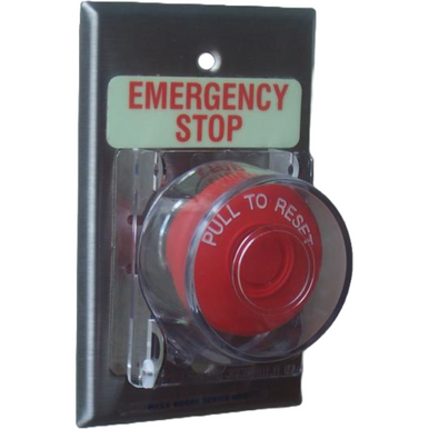 Pilla WPSKRCLMES Emergency Stop : Wall Plate Operator Station, Red ...