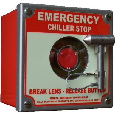 Pilla ST120SN1SL-Emergency Chiller Stop | NEMA 1 Break Glass | ZOT Supply