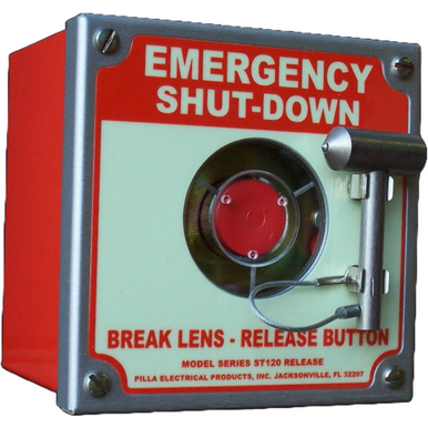 Pilla ST120SN1SL-Emergency Shut-Down | NEMA 1 Break Glass | ZOT Supply