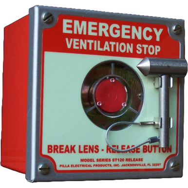 Pilla ST120SN1SL-Emergency Ventilation Stop | NEMA 1 Break Glass | ZOT ...