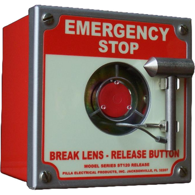 Pilla ST120SN1SL-Emergency Stop | NEMA 1 Break Glass | ZOT Supply