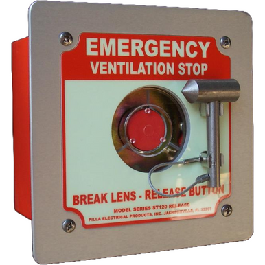 Pilla ST120FN1SL-Emergency Ventilation Stop | NEMA 1 Break Glass | ZOT ...