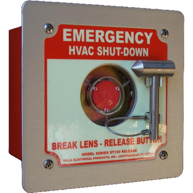 Pilla ST120FN1SL-Emergency HVAC Shut-Down | NEMA 1 Break Glass | ZOT Supply