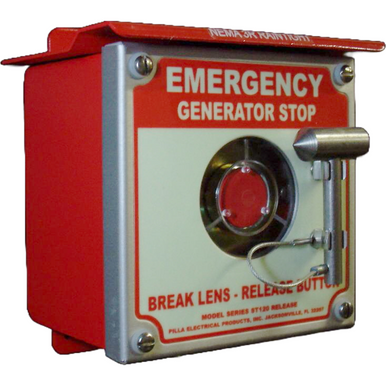 Pilla ST120SN4SL-Emergency Generator Stop | NEMA 4&12 Break Glass | ZOT ...