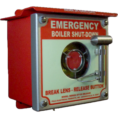 Pilla ST120SN4SL-Emergency Boiler Shut-Down | NEMA 4&12 Break Glass ...