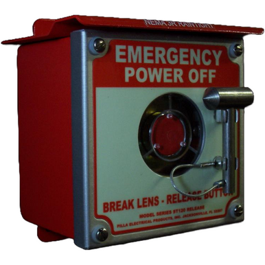 Pilla ST120SN4SL-Emergency Power Off | NEMA 4&12 Break Glass | ZOT Supply