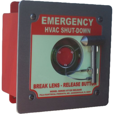 Pilla ST120FN4SL-Emergency HVAC Shut-Down | NEMA 4&12 Break Glass | ZOT ...