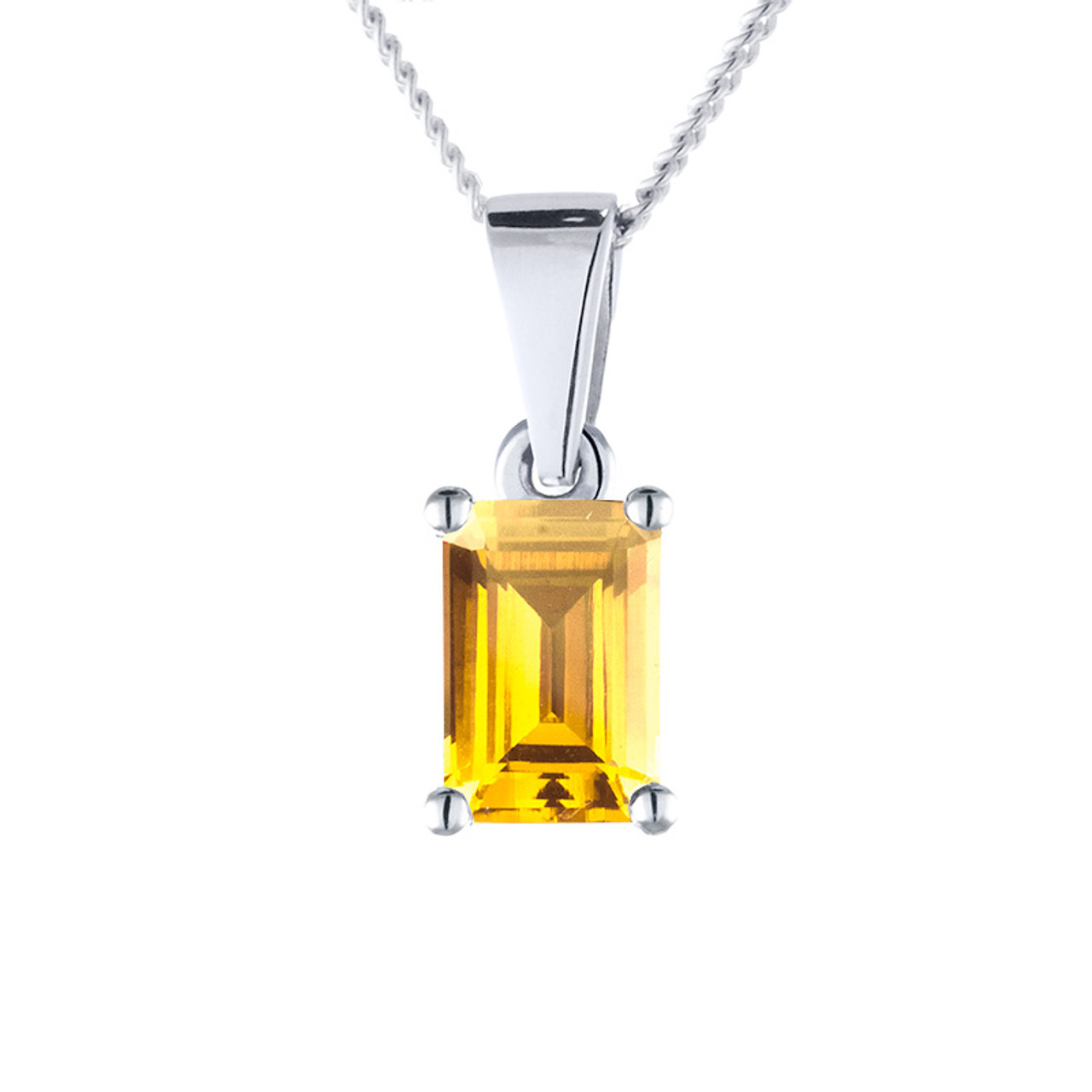Yellow sapphire pendant necklace store