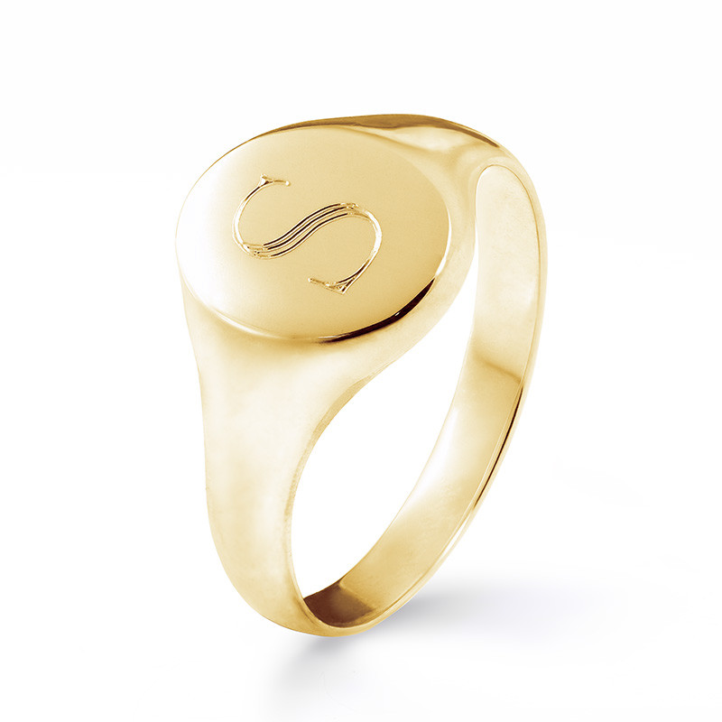 Oval Signet Ashes Ring