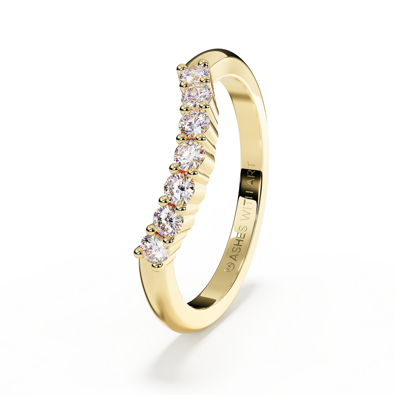 Diamond Enhancer Eternity Ashes Ring