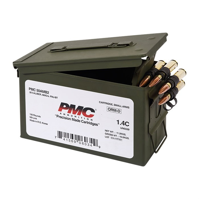 50 Bmg 660Gr Full Metal Jacket Linked 100/Can