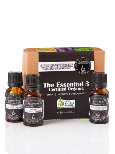 Essential Oil Pack - The Essential 3 Certified Organic | AWO