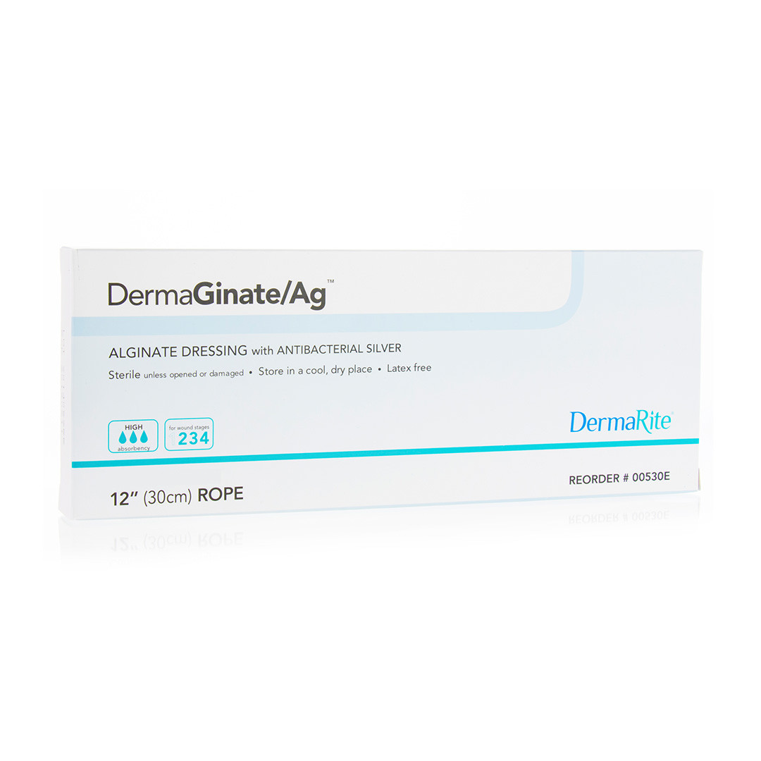Dermaginate Ag Alginate Dressing With Silver, 12" Rope - Medical Supply ...