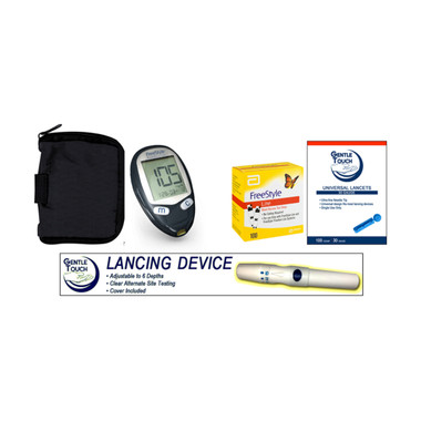 Abbott FreeStyle Freedom Lite Meter [+] Freestyle 100 Test Strips ...