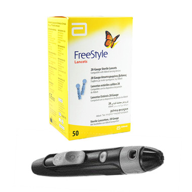 Buy Abbott FreeStyle Lancing Device [+] freestyle Lancets 100 Ct For ...