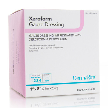 Xeroform Gauze Dressing, 1" X 8" - Medical Supply Corner