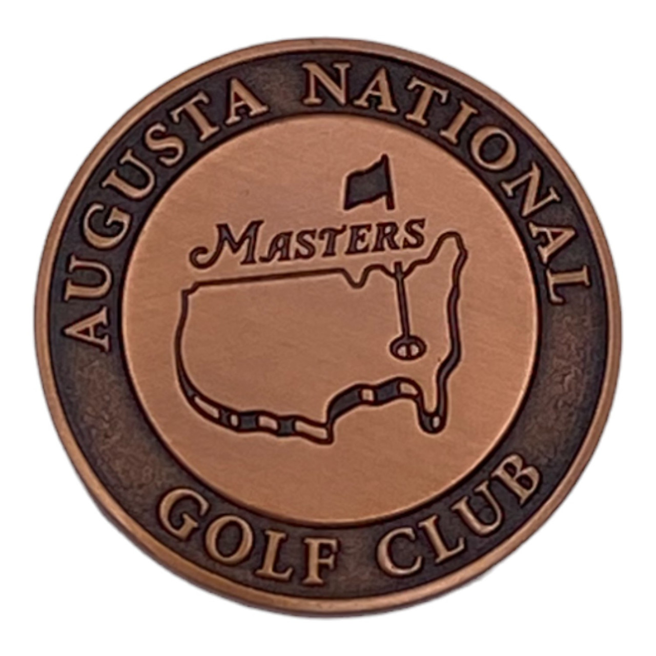 Masters Milled Collection Copper Dome Ball Marker with Dark Green ...