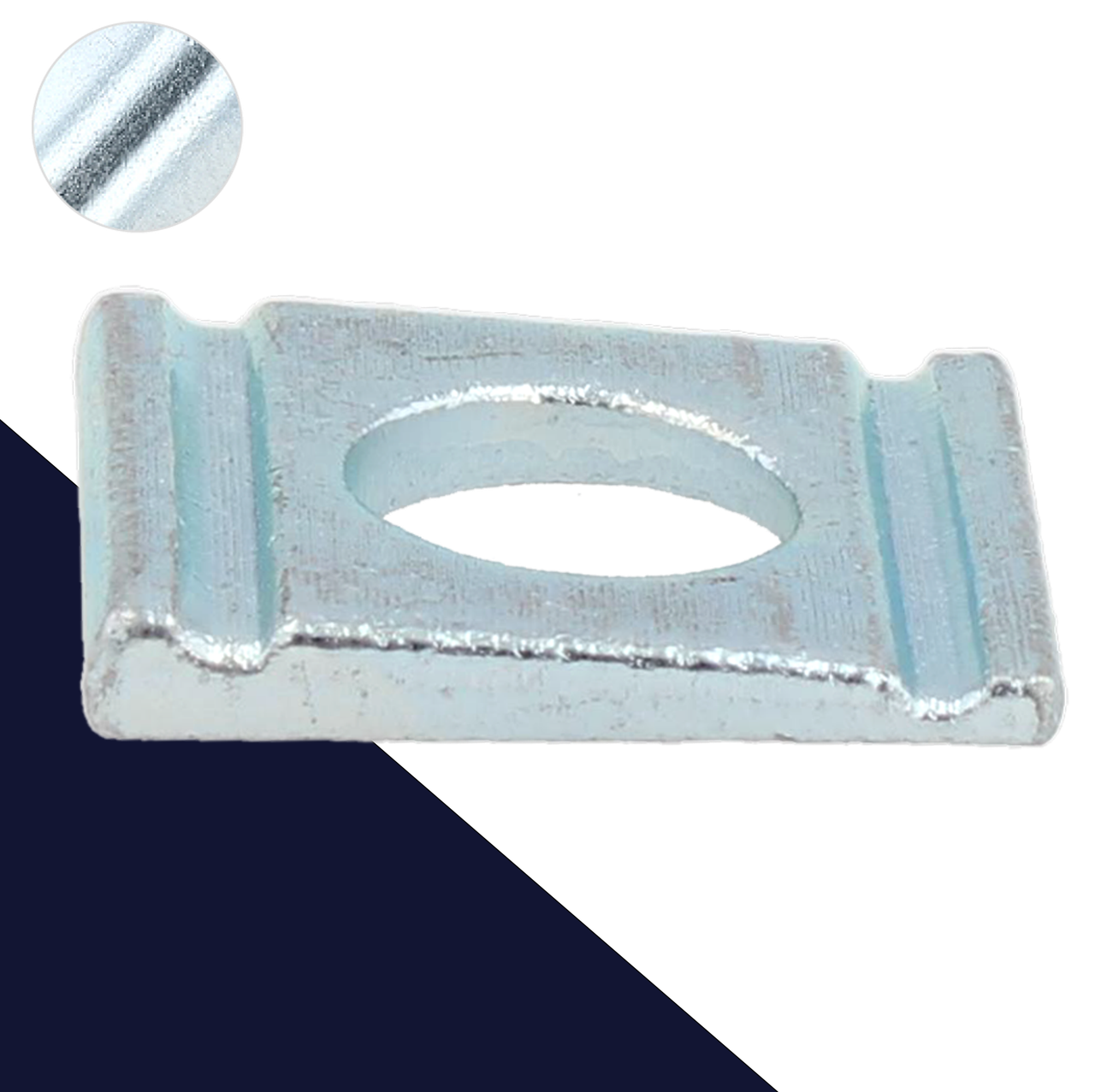DIN 434 Square 8% Taper Washers - Steel Zinc - BelMetric