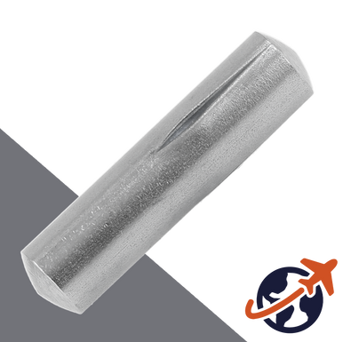 M2.5 Grooved Pins PARTIAL Length Reverse Taper - Steel DIN 1474 - BelMetric