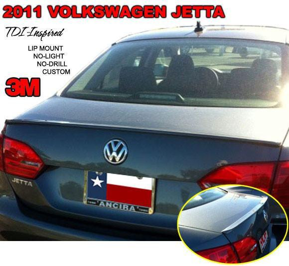 Volkswagen Jetta 2011-2014 Custom Lip No Light Rear Trunk Spoiler - 707 ...