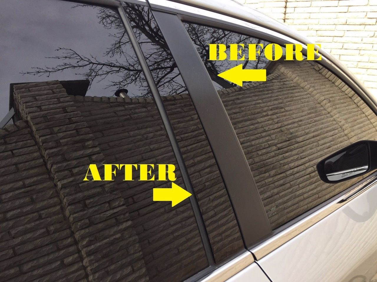 Ford Taurus W/O Keypad 2010-2019 Glossy Black Pillar Posts Trim 6PCS ...