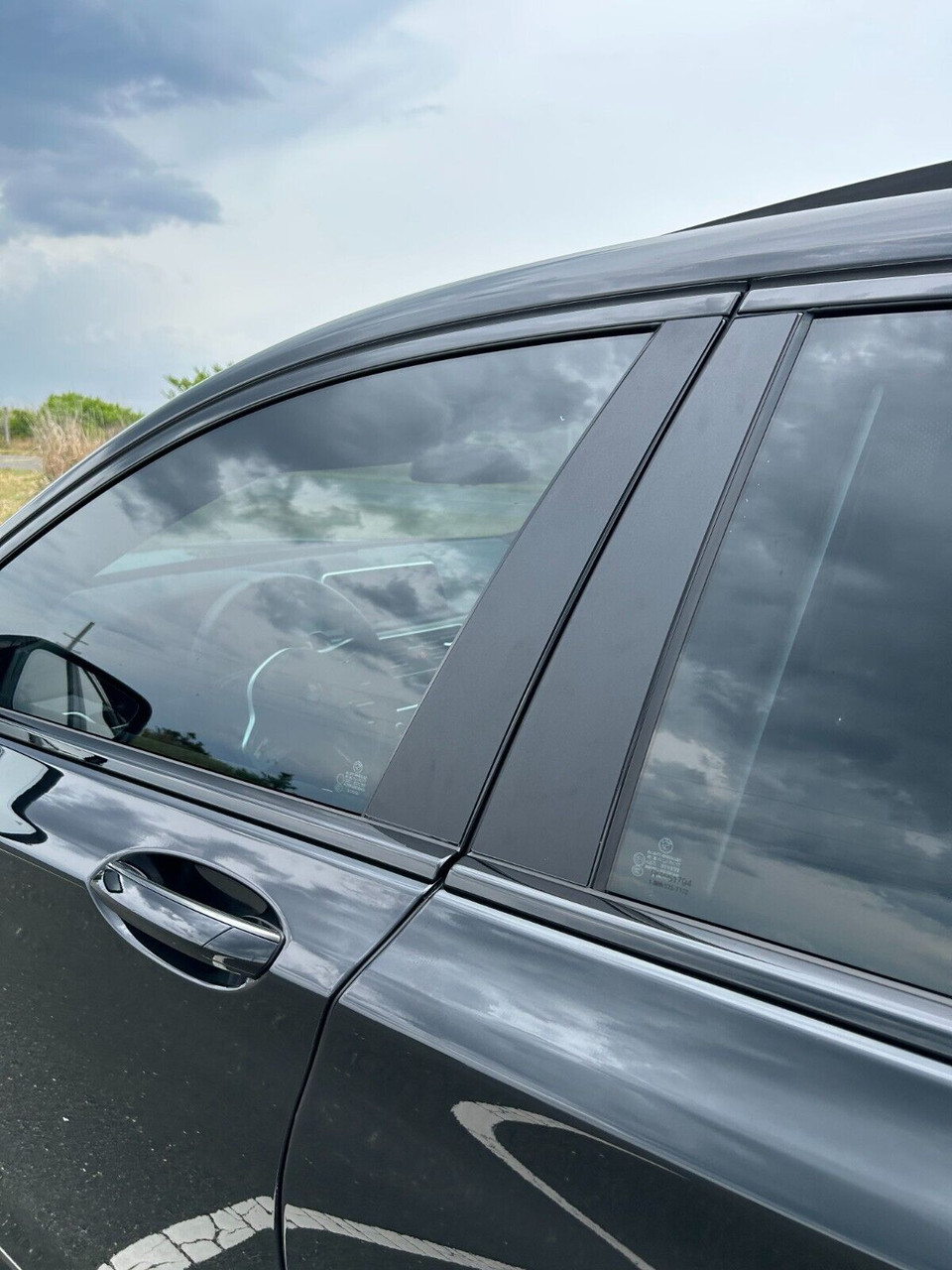Chevy Impala 2014-2023 MATTE BLACK Textured Pillar Posts Door Trim 6PCS ...