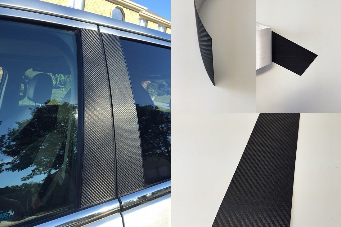 Ford Taurus W/Keypad 2010-2019 Vinyl Black Carbon Fiber Pillar Posts ...