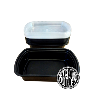 Black Rectangular Container with lid