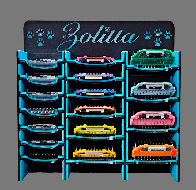 10 Wide Combs with 4 Wide Blades Case