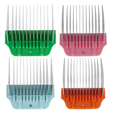 Set of Four Extra Long Wide Attachment Combs set