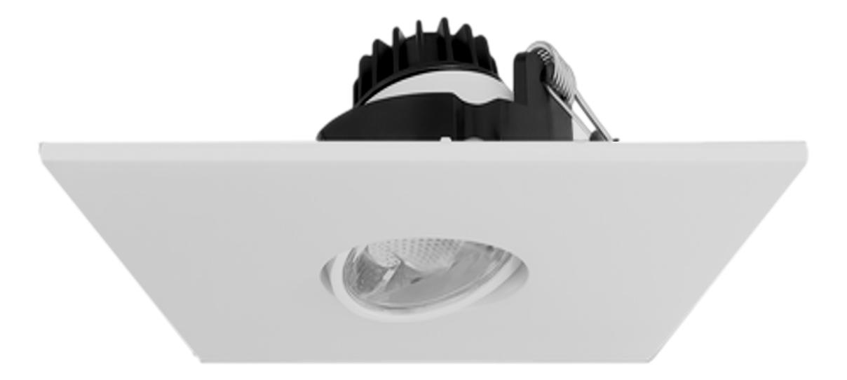 3" Square LED Gimbal Recessed Downlight – 8W, 650 Lumens, 5CCT ...