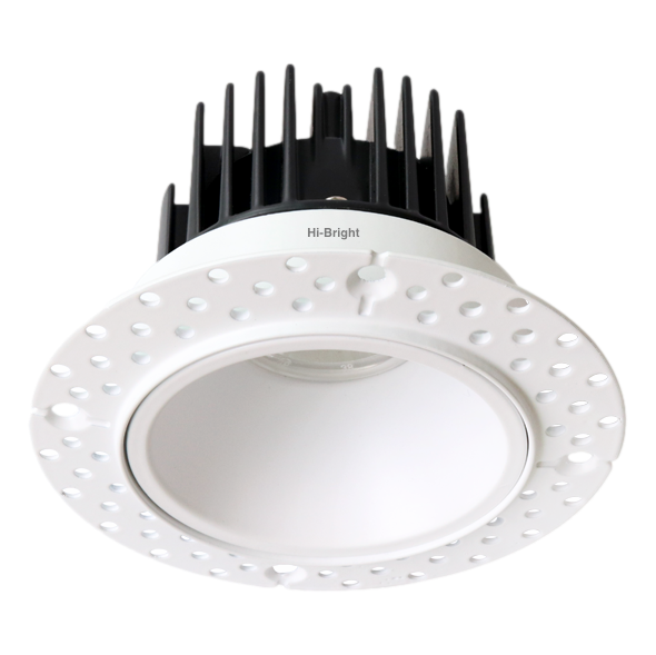 2" Trimless Round LED Regressed Downlight, 8W, 650 lm, 5CCT, CRI>90 ...