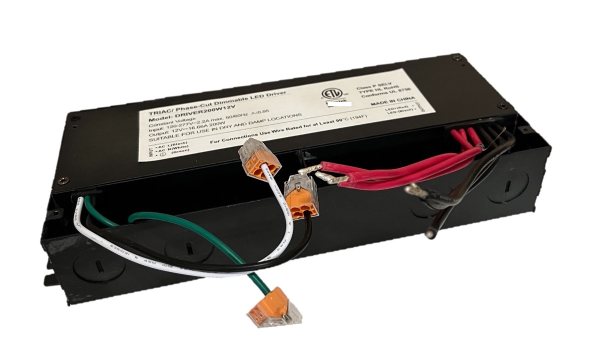 Constant Voltage Dimmable Driver, 24V DC, 144W(2X72W), 120V-277V AC ...