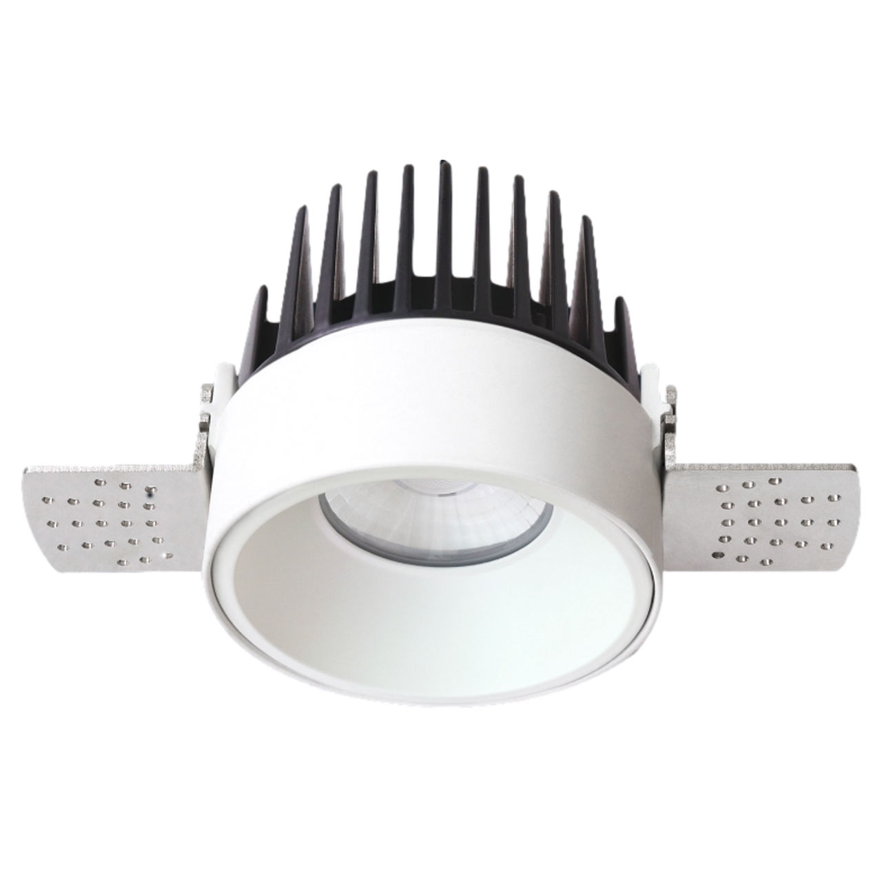 4" Bump-Free Trimless Round LED Regressed Downlight, 15W, 1200 lm, 5CCT ...