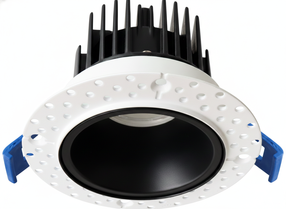 2" Trimless Round LED Regressed Downlight, 8W, 650 lm, 5CCT, CRI>90 ...