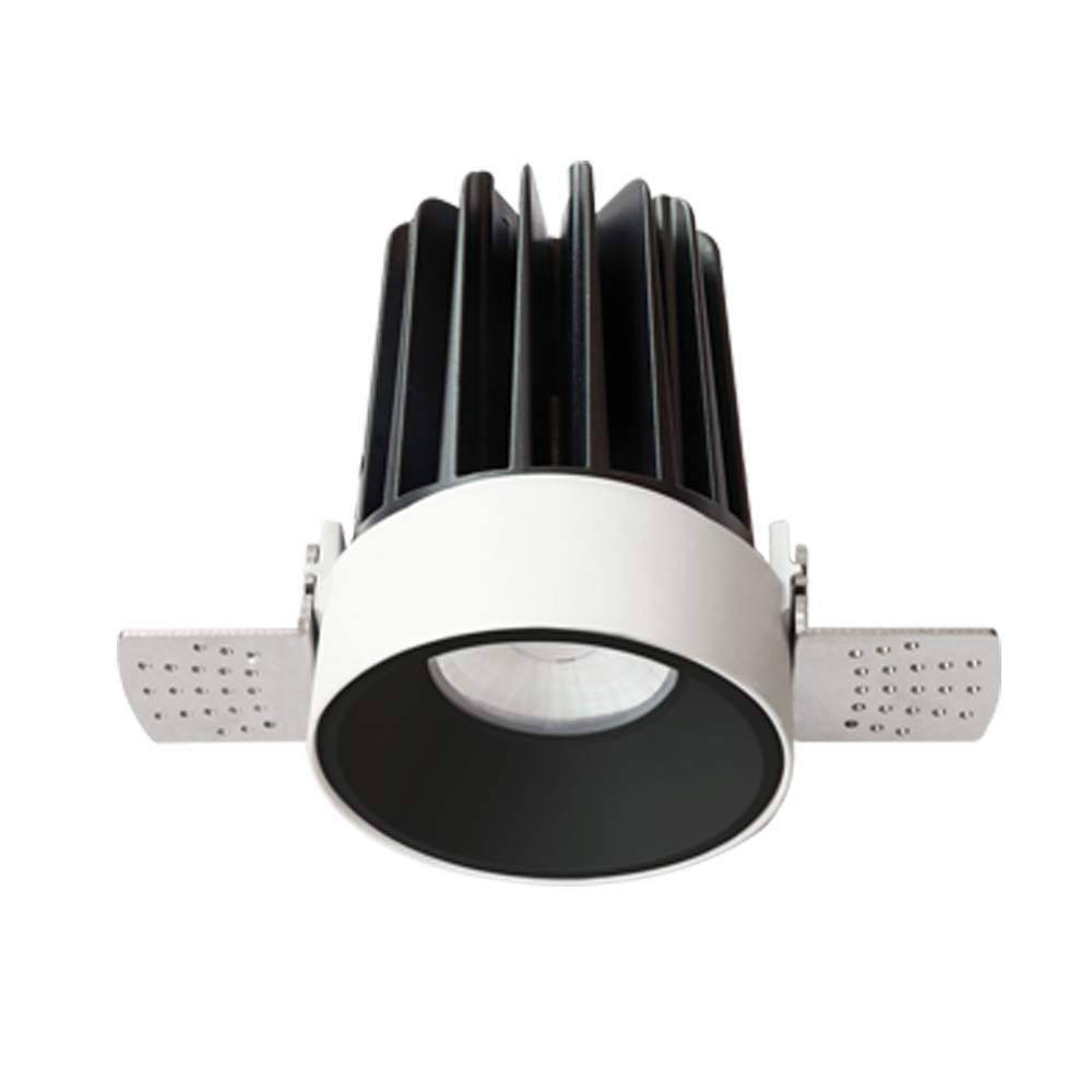 4" Bump-Free Trimless Round LED Regressed Downlight, 22W, 1900 lm, 5CCT ...