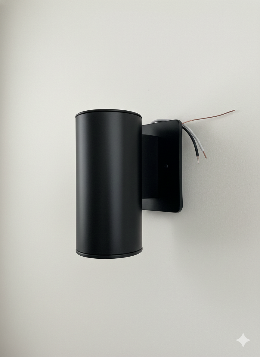 5W LED Outdoor Down Wall Light, IP65, 3000K, Black Finish - Hi-Bright ...