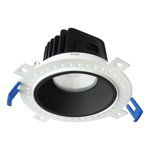 4" Trimless Round LED Regressed Downlight, 15W, 1200 Lumens, 5CCT ...