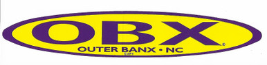 OBX Purple and Gold Sticker