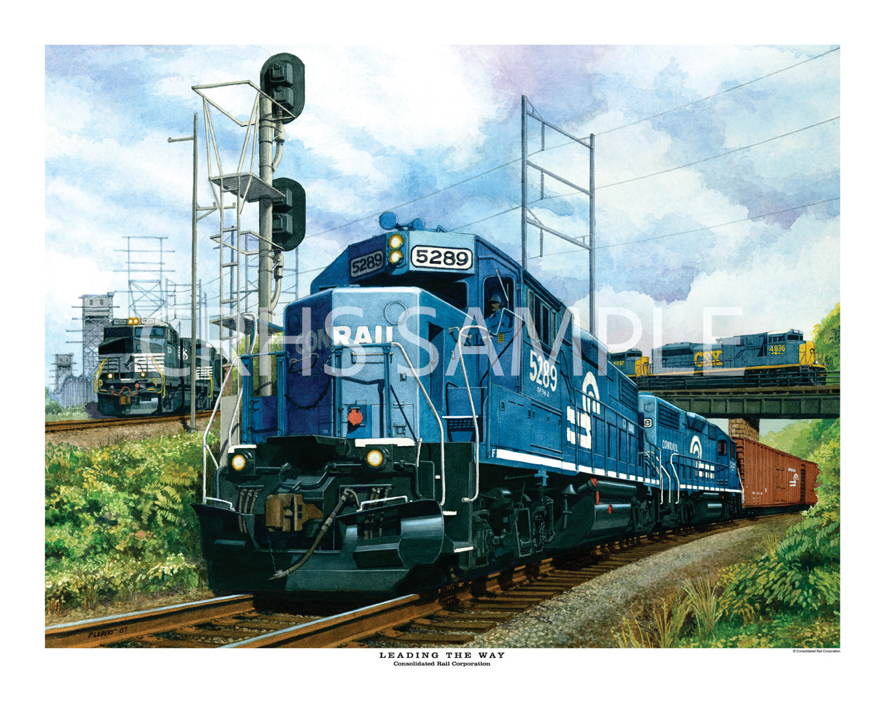 Set of (3) Conrail Prints by Lerro Productions - The Conrail Shoppe