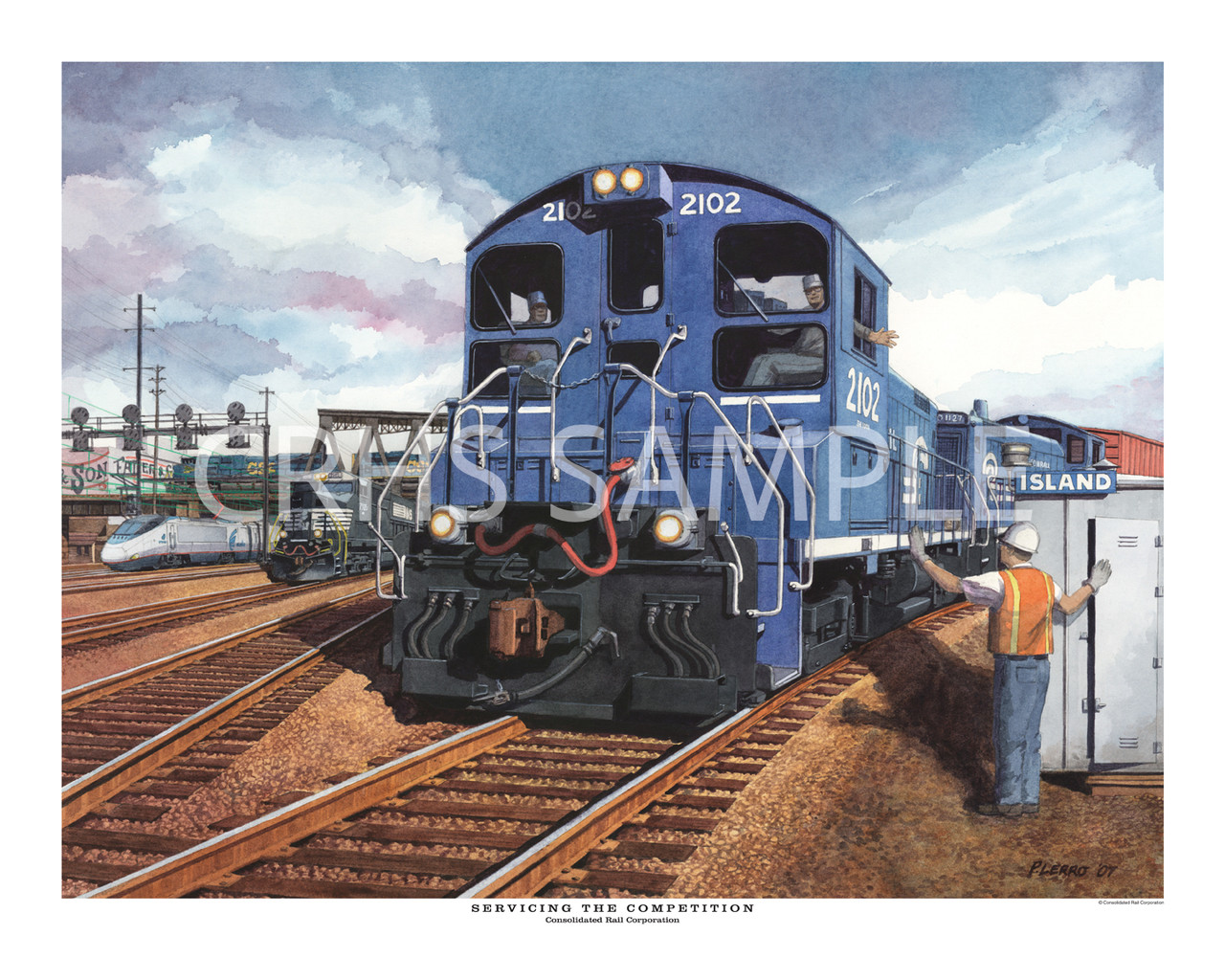 Set of (3) Conrail Prints by Lerro Productions - The Conrail Shoppe