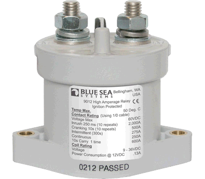 Blue Sea 9012 L Solenoid Switch - 12-24VDC - 250A [9012]