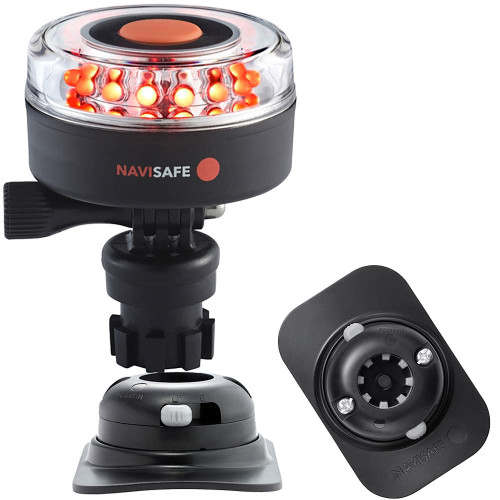 Navisafe Navilight All RED 360 2NM w/Navimount Base RIB Mount - Black ...