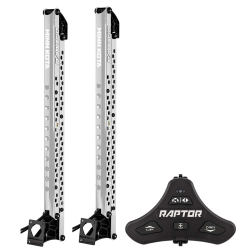 Minn Kota Raptor 8' Silver w/ Active Anchoring Bundle Pair Shallo